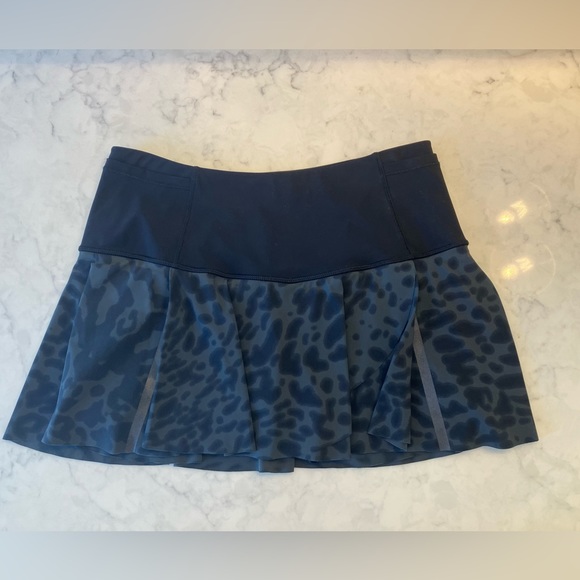 Skirts | Lululemon Leopard Printblack Tennis Skirt | Poshmark